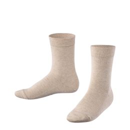 Falke Damen Socken "Family", Gr. 39, beige, Obermaterial: 92% Baumwolle CO. 7% Polyamid PA. 1% Elasthan EL., glatt, Socken