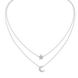Celesta Damen Collierkettchen, 45cm, Silber 925 (Sterlingsilber), L: 42 B: 1mm, silber, Silber 925 (Sterlingsilber), B:1mm, Halsketten