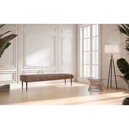 3-Sitzer OTTO HOME, B:159cm H:52cm T:54cm, grau, 90% Polyester, 10% Polyamid, Sofas, "Amber", mit Knopfheftung,in verschieden Stoffarten