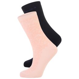 HUGO UNDERWEAR Damen Socken "LEO LOGO", Gr. 35, rosa, Baumwollmischung, Socken, mit HUGO-Schriftzug
