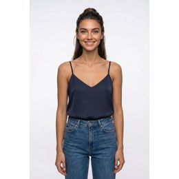 V&eacute;ro Moda VERO MODA Damen Spaghettitop "VMJOSIE SINGLET WVN GA", blau, Gr. S, unifarben, Web, Obermaterial: 83% Viskose, 17% Nylon, Tops, Viskosemischung,