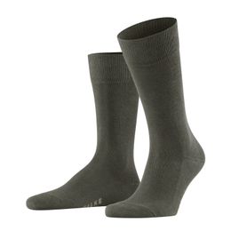 Falke Damen Socken "Family", Gr. 43, gr&uuml;n, Obermaterial: 92% Baumwolle CO. 7% Polyamid PA. 1% Elasthan EL., glatt, Socken