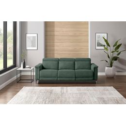 3-Sitzer OTTO HOME, B:222cm H:97cm T:100cm, gr&uuml;n, Webstoff 100% Polyester, Sofas, "LUND,Struktur-Bezug, 222 cm, man. o. elektr. Relaxfunktion in 2