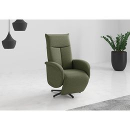 Sit & More TV-Sessel SIT & MORE, B:75cm H:112cm T:82cm, gr&uuml;n, 95% Polyester, 5% Polyamid, Sessel, "Glendale", wahlweise mit Aufstehhilfe, 2 Motoren und Akku