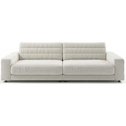 3C Candy Big-Sofa &raquo;Stripes Megasofa, tolle Verarbeitungsdetails, bequem, Breite 296cm&laquo; Lose R&uuml;ckenkissen, mit feiner Quersteppung silber 100% 
