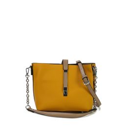 Harpa Damen Schultertasche "MISCHA", gelb, Lederimitat, mehrfarbig, Taschen, mit wechselbaren Schultergurten