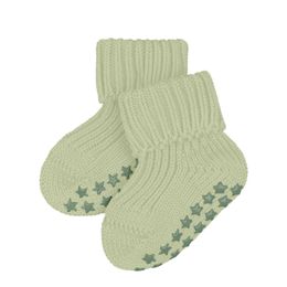 Falke M&auml;dchen Haussocken "Cotton Catspads", gr&uuml;n, Gr. 74, Obermaterial: 96% Baumwolle CO. 2% Elasthan EL. 2% Polyamid PA., Socken