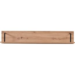Wandboard Home Affaire, B:137,5cm H:24cm T:21cm, braun, Holzwerkstoff, Regale, "Sardinia", Breite ca. 137,5 cm