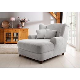 XXL-Sessel OTTO HOME, B:120cm H:101cm T:142cm, silber, Luxus-Microfaser (90% Polyester/10% Polyamid), Sessel, "Oase, B: 120 cm, Sitzh&ouml;he: 50 cm -