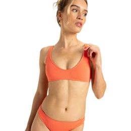 Roxy Damen Bandeau-Bikini-Top "Lagos", orange, Gr. XXL, Obermaterial: 92% Polyester, 8% Elasthan., Bikini-Oberteile