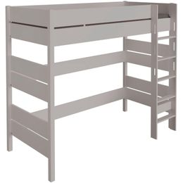Spielbett Paidi, B:136,3cm H:180,6cm L:210,4cm, grau, Kinderzimmer, Betten, "TIAGO in verschiedenen Gr&ouml;&szlig;en und Farben, Hochbett mit Leiter",