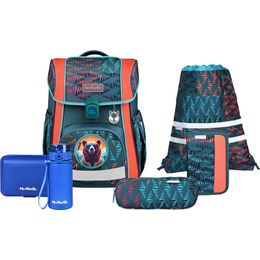 McNeill Kinder Schulranzen "Bravo, inkl. Etui, Turnbeutel", bunt, Polyester, Rucks&auml;cke
