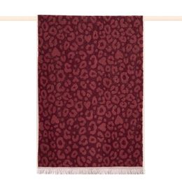 Pad Duschtuch &raquo;LEO, 70x140 cm&laquo; Leo-Design, Jacquard-Webung, weich und saugstark, mit Fransen rot Frottee, Frottee B/L: 70cmx140cm, 1 Stk., 