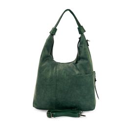 Harpa Damen Schultertasche "COVE", gr&uuml;n, Lederimitat, unifarben, Taschen, mit seitlichen Eingriffen