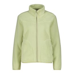 alife and kickin ALIFE & KICKIN Damen Fellimitatjacke "Damen LysannAK T &Uuml;bergangsjacke, Jacke", gr&uuml;n, Gr. L, 100% Polyester, Jacken, mit Stehkragen aus Teddyfleece