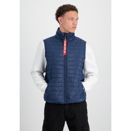 Herren Blouson "Puffer Vest Light", blau, Gr. S, Alpha Industries, Obermaterial: 100% Polyester. Futter: 100% Polyester. F&uuml;llung: 100% Polyester,
