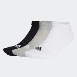 Damen Funktionssocken "CUSHIONED LOW-CUT, 3 PAAR", adidas Performance, Gr. L, blau, Obermaterial: 62% Baumwolle, 36% Polyester, 1% Elasthan, 1%
