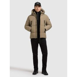 Khujo Herren Steppjacke "GASTON"lichen beige, Gr. M, unifarben, 100% Nylon, Jacken