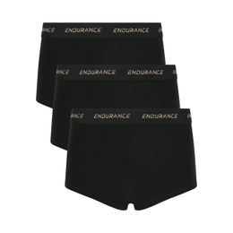 Endurance Kinder Boxershorts "Vickers", Gr. 128, schwarz, 95% Baumwolle, 5% Elasthan, unifarben, Unterhosen, ideal f&uuml;r Fitness