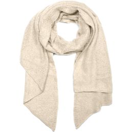 styleBREAKER Damen XXL-Schal "Asymmetrischer unifarbener Web Schal", beige, Modisch, Obermaterial: 100% Viskose CV., Modet&uuml;cher