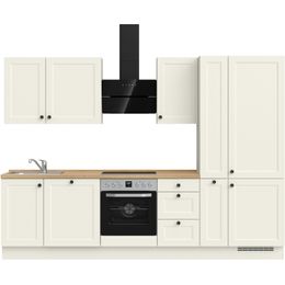 K&uuml;chenzeile Nobilia, B:300,3cm H:216,6cm T:60cm, wei&szlig;, Komplettk&uuml;chen-Sets, ""Cascada II", NEU: individuell anpassbar mit gratis Profi-Beratung",
