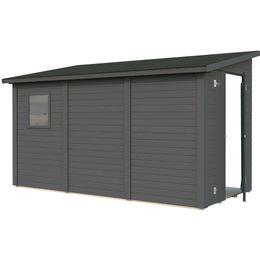 Ger&auml;tehaus Palmako, grau, Massivholz, Garten, Ger&auml;teh&auml;user, "Mia"