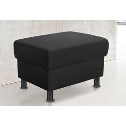 Hocker Trendmanufaktur, B:67cm H:46cm T:53cm, schwarz, Kunstleder SOFTLUX;Microfaser PRIMABELLE (100% Polyester);NaturLEDER (echtes