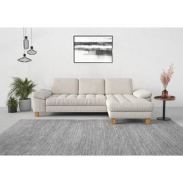 Sit & More Ecksofa SIT & MORE, B:275cm H:88cm T:172cm, beige, 90% Polyester 10% Polyamid, Wohnzimmer, Sofas, "Westham L-Form", mit Recamiere, mit oder ohne
