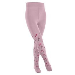 Falke Kinder Feinstrumpfhose "Little Flowers", Gr. 98, rosa, Obermaterial: 82% Baumwolle CO. 15% Polyamid PA. 3% Elasthan EL., Strumpfhosen