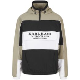 Karl Kani Herren Windbreaker "Karl Kani Herren KU241-006-2 Karl Kani Woven Retro Windbreaker", schwarz-wei&szlig;, Gr. XS, mehrfarbig, 100% Polyamid, Jacken