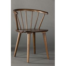 Esszimmerstuhl VENTURE HOME, B:55cm H:76cm, braun, Massivholz, St&uuml;hle, Holzstuhl, Massivholz, abgerundete Form, einladend, skandinavisch