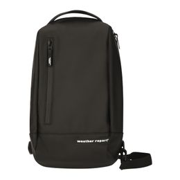 WEATHER REPORT Cityrucksack "Bronze", schwarz, Polyurethane, unifarben, Rucks&auml;cke, mit wasserabweisenden Rei&szlig;verschl&uuml;ssen