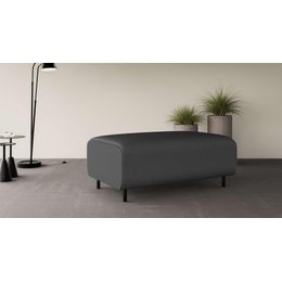 Polsterhocker OTTO HOME, B:120cm H:46cm T:70cm, grau, 100% Polyester, Hocker, "ARROS gro&szlig; mit Wellenunterfederung, Ma&szlig;e B/T/H: 120/70/46 cm", passend