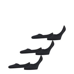 Falke Herren F&uuml;&szlig;linge "Step Medium Cut 3-Pack", Gr. 47, schwarz, Obermaterial: 92% Baumwolle CO. 5% Polyamid PA. 3% Elasthan EL., glatt, Socken