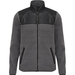 Hummel Fleece Jacket 'Charley' male size S Dark grey / Black