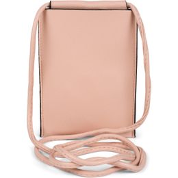 styleBREAKER Damen Smartphonetasche "Handy Umh&auml;ngetasche Metallic", rosa, 100% Polyurethan PU. Futter: 100% Polyester PES., unifarben, Taschen