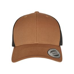 Flexfit Flex Cap "Flexfit Unisex Retro Trucker 2-Tone", braun, 60% Baumwolle, 40% Polyester, Caps