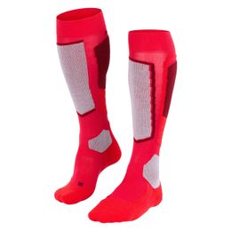 Falke Damen Kniestr&uuml;mpfe "SK2 Intermediate Wool", Gr. 39, rot, Obermaterial: 75% Schurwolle WV. 25% Polyamid PA., Socken