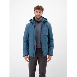 Lerros Herren Outdoorjacke "Herren Blouson in Stukturoptik", blau, Gr. S, 100% Polyester, Jacken