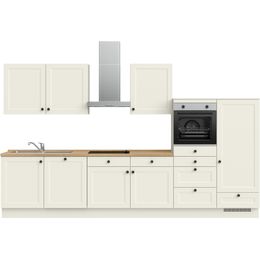 K&uuml;chenzeile Nobilia, B:360,3cm H:216,6cm T:60cm, wei&szlig;, Komplettk&uuml;chen-Sets, ""Cascada I", NEU: individuell anpassbar mit gratis Profi-Beratung",