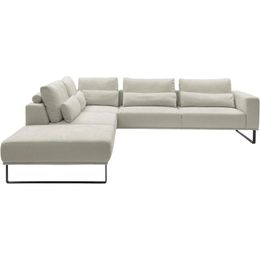 Musterring Ecksofa &raquo;JustB! PM100 Federkern & Kaltschaum, bequem, Breite 308cm, L-Form&laquo; mit Sitztiefenverstellung und Kissen, mit Metallkufe, Ma&szlig;e 290x308 cm 