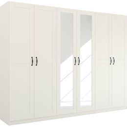 Dreht&uuml;renschrank Rauch, B:271cm H:210cm T:54cm, wei&szlig;, Holzwerkstoff, Schr&auml;nke, "Kleiderschrank Schrank Garderobe Ankleide COTTAGE BY QUADRA SPIN", in