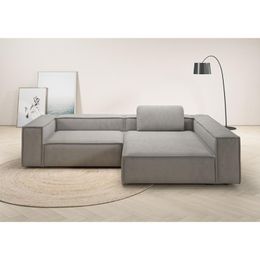 Home Affaire Ecksofa &raquo;Watertown, moderne XXL L-Form, 306 cm breit&laquo; Komfortabel mit tiefer Sitzfl&auml;che &ndash; ideal f&uuml;r gro&szlig;e Wohnr&auml;ume grau 95% Polyester, 5