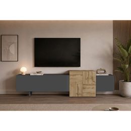 OTTO home Lowboard &raquo;Lowboard NEXOS,Lowboard,TV-Kommode,TV-M&ouml;bel,TV-Bank&laquo; 1 Stk. tlg. Mit 2 Dreht&uuml;ren, 1 Klappt&uuml;r, 4 geschl. F&auml;chern, reversibel, B. 