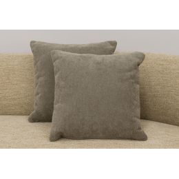 Dekokissen OTTO HOME, B:40cm H:40cm, braun, Polyester, Kinderzimmer, Dekokissen_Sitzkissen_Kissenh&uuml;llen, "Langelland", Dekokissen mit F&uuml;llung,