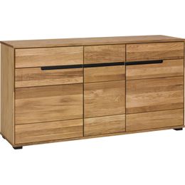 Sideboard Home Affaire, B:162,5cm H:82,5cm T:40,5cm, braun, Holz teilmassiv, Wohnzimmer, Sideboards