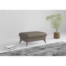 Sit & More Polsterhocker SIT & MORE, B:103cm H:44cm T:69cm, grau, Hocker, "Morris Jubi", in Echtleder