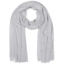 styleBREAKER Damen Schal "Leichter Schal Einfarbig", grau, Modisch, Obermaterial: 50% Viskose CV. 50% Baumwolle CO., Modet&uuml;cher