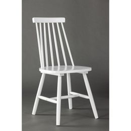 Esszimmerstuhl () Holzstuhl, Massivholz, ergonomisch, robust, skandinavisch wei&szlig; Massivholz B/H/T: 43cm x 88cm