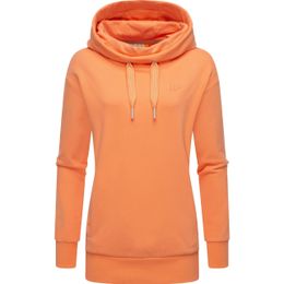 Ragwear Damen Stehkragenpullover "Yodis", orange, Gr. 5XL, Sweatware, 70% Baumwolle, 30% Polyester, Pullover, modischer Kapuzenpullover mit hohem